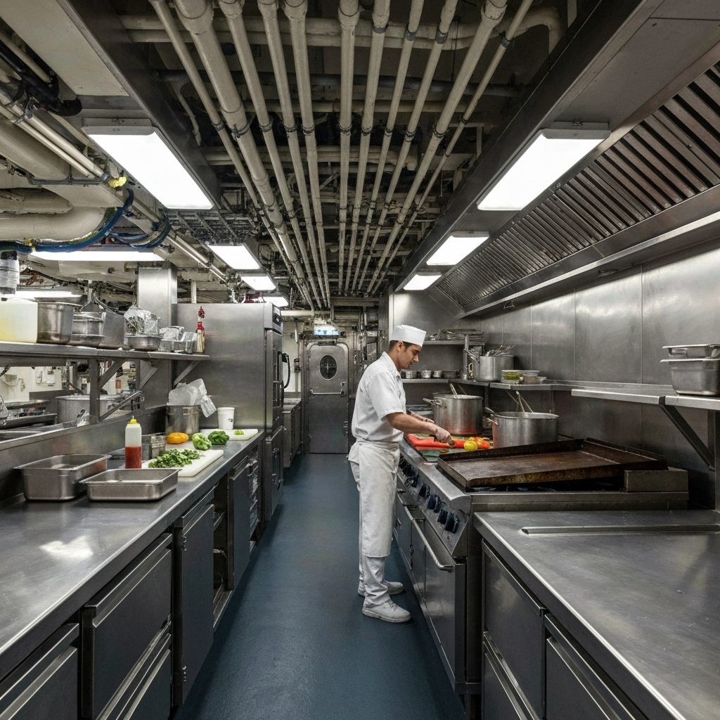 Cooking UNDERWATER: Inside A US Navy Nuclear Submarine Galle