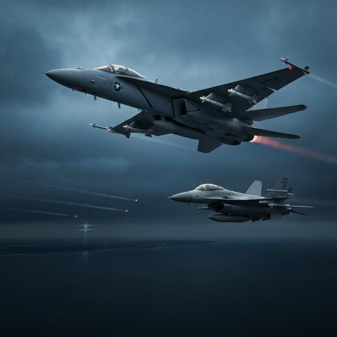 EA-18G Growler & F-16 Vipers: Punching Corridors Through Kal