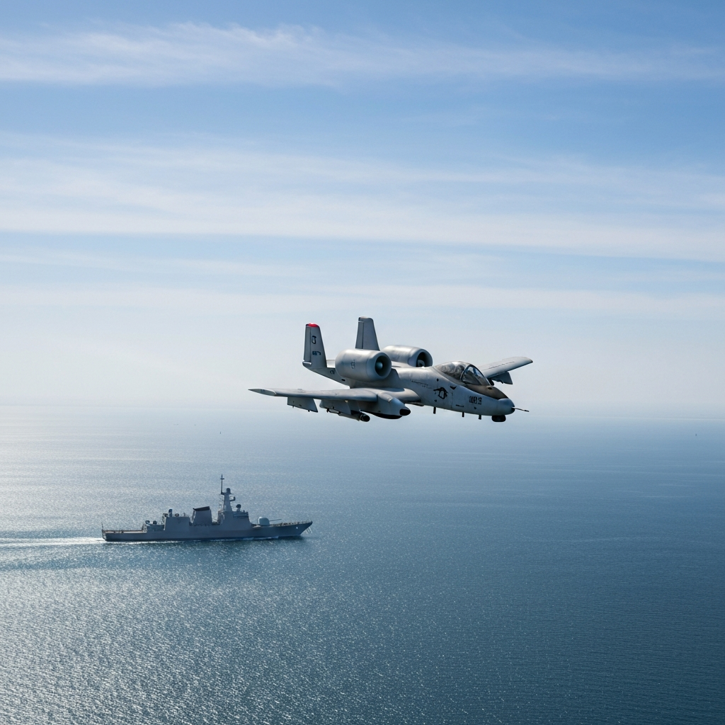 USAF A-10 Warthog Counters Swarm Attacks In Hormuz Strait